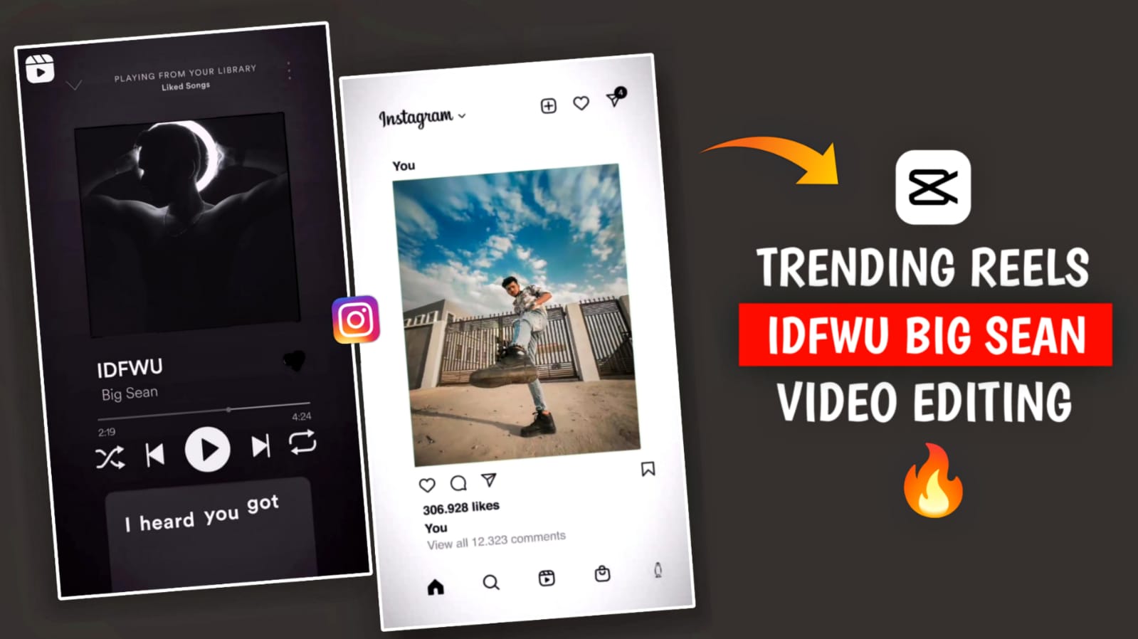 IDFWU Big Sean Reels || Instagram Trending Reels Video Editing