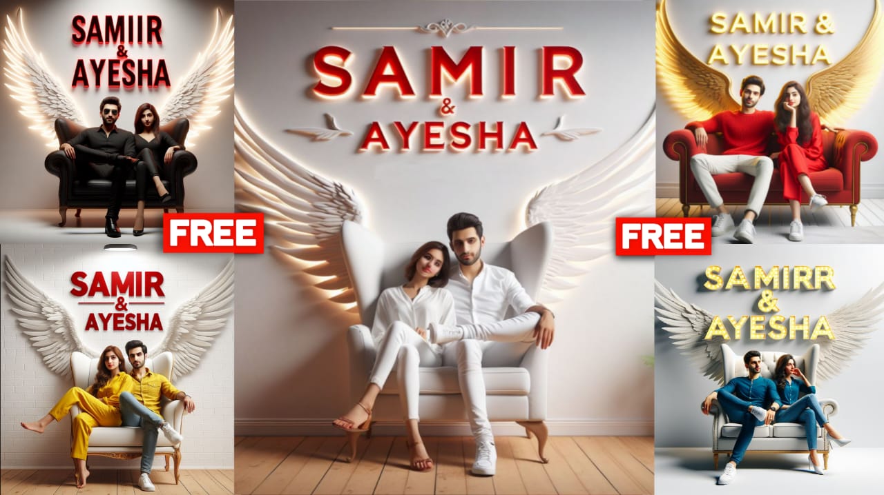 Create 3D Ai Couple Name Photo- Ai Image Generator - Ghaus Editz