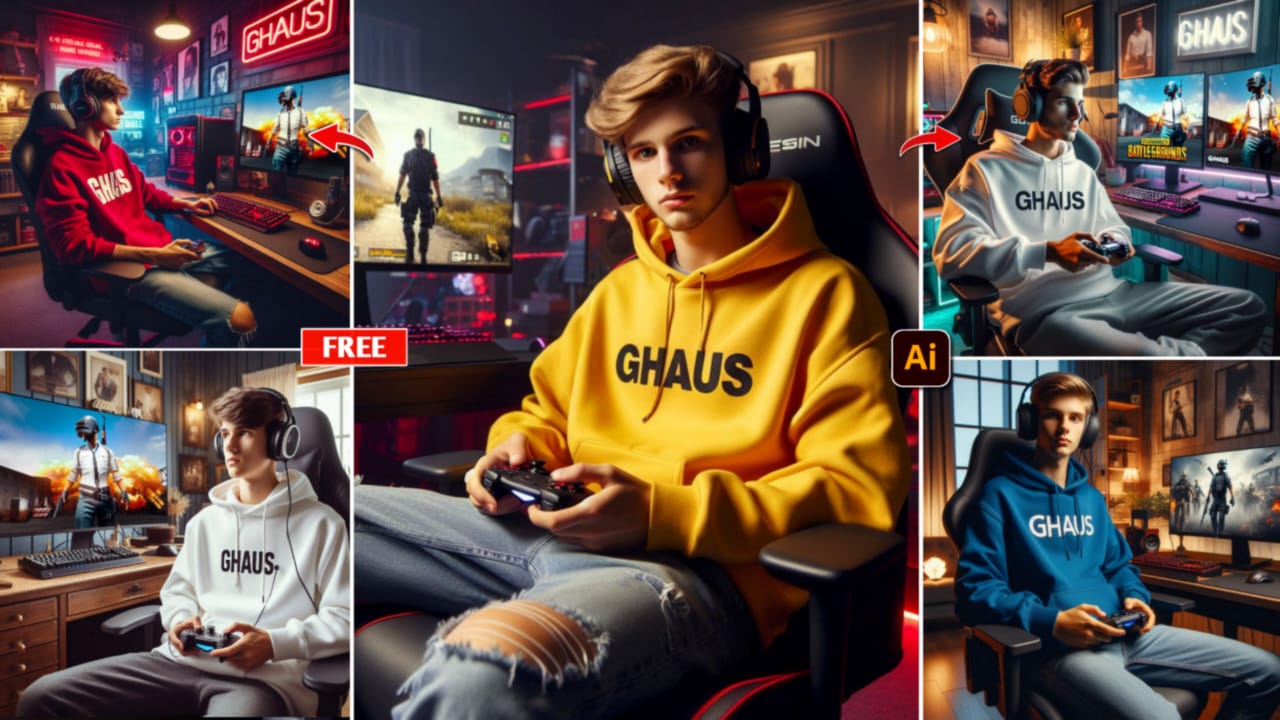 Ai GAMING image Generate With Name 🔥 || Ai Photo Editing - Ghaus Editz ...