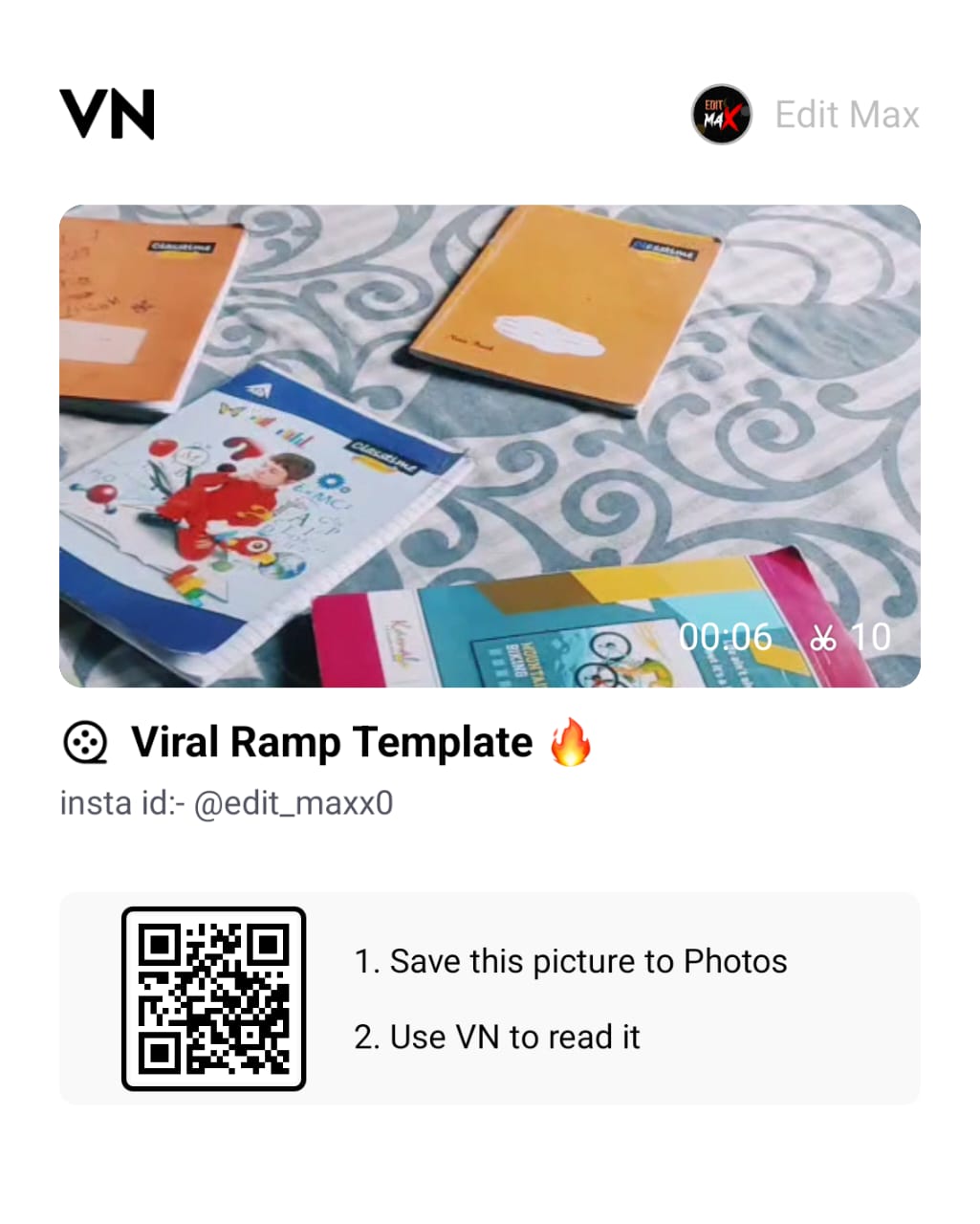 Trending Reels VN Template Code - Ghaus Editz