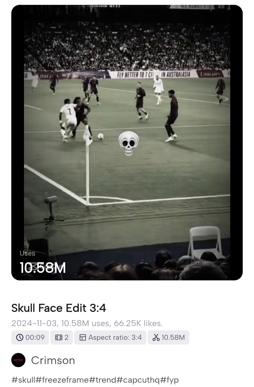 Trending Skull Reels Capcut Template | Instagram Viral Reels Editing - Ghaus Editz