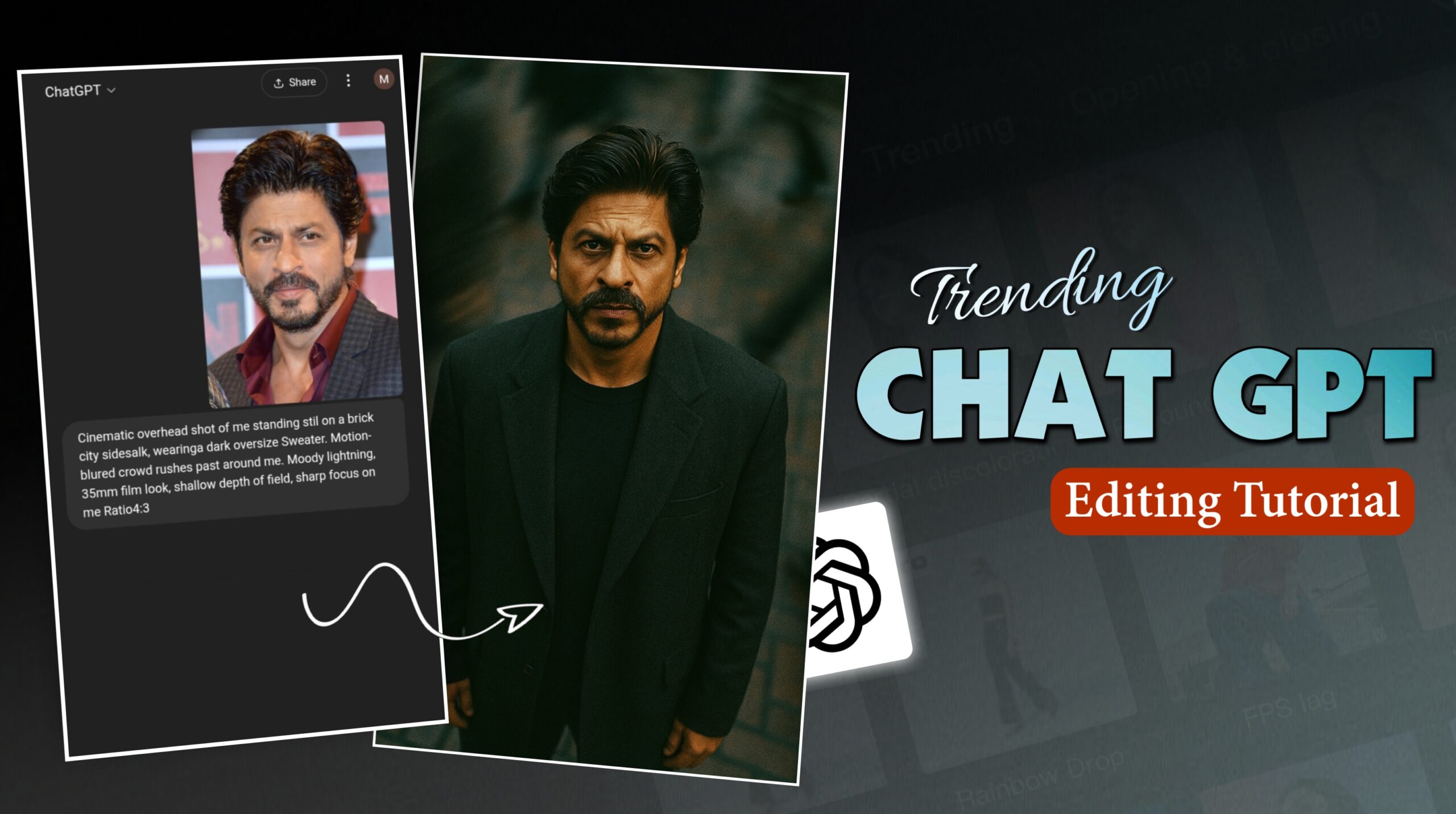 Trending Cinematic Chat GPT Photo Editing Tutorial | Instagram Viral ...