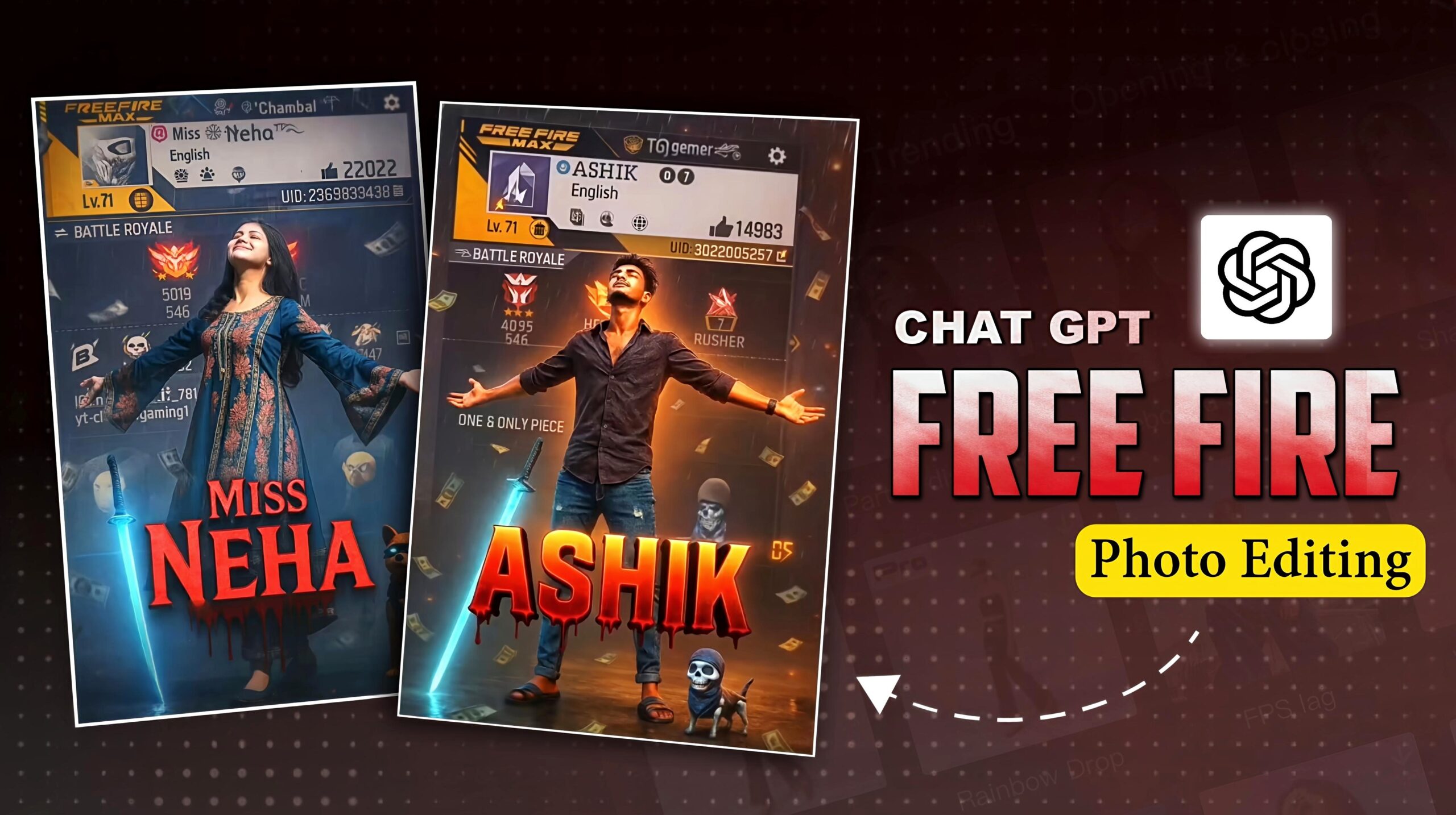 FREE FIRE Profile Trend Edits | Trending Free Fire Profile Photo ...