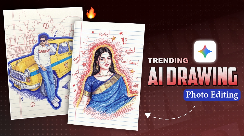 Ai Drawing Sketch Photo Editing Prompts | Instagram Trending Ai Photo ...