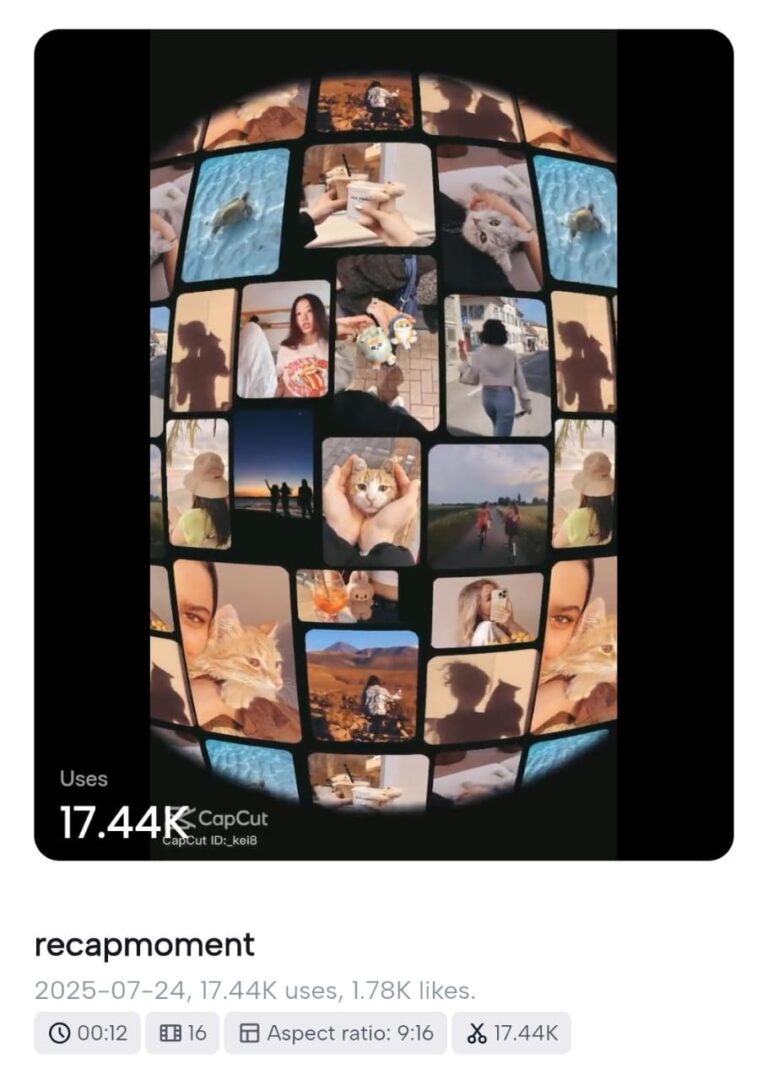 2025 Recap Moment Reels Capcut Template | Instagram Trending 2025 Wrap ...