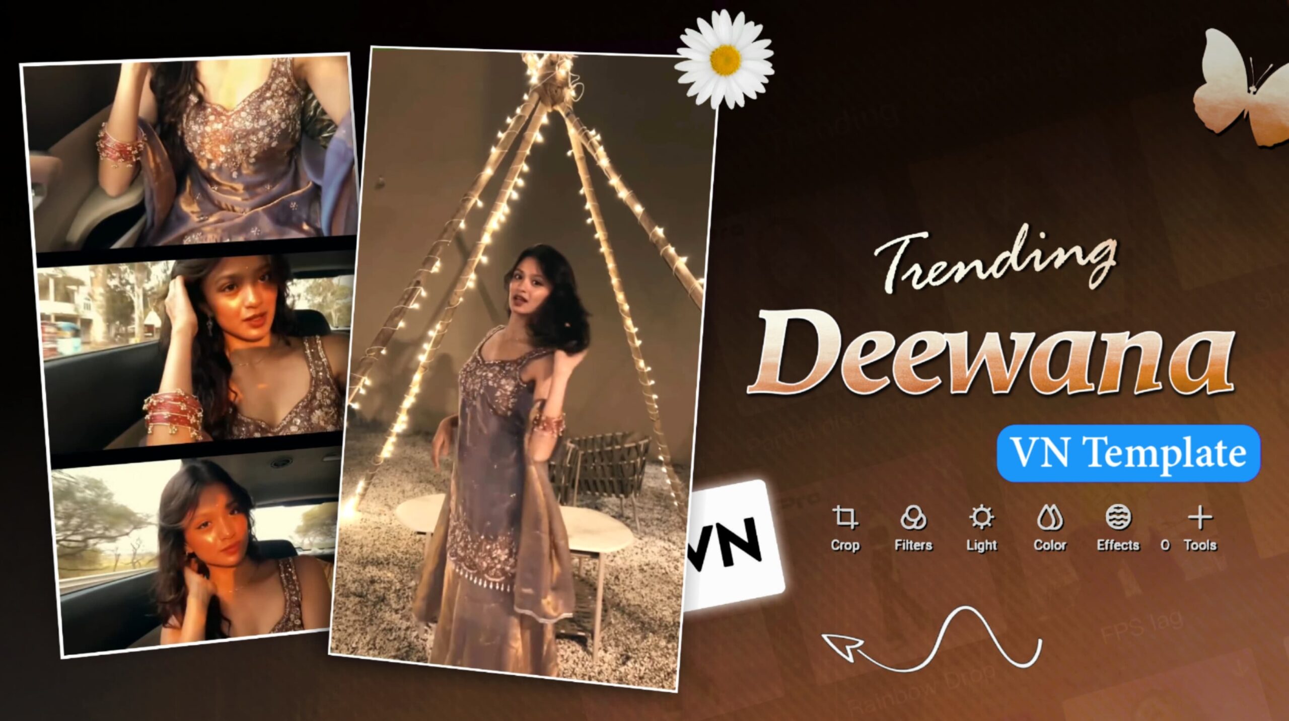 Sajna Ke Sajde Mein Song Reels VN Template Code | Deewaana Deewaana ...