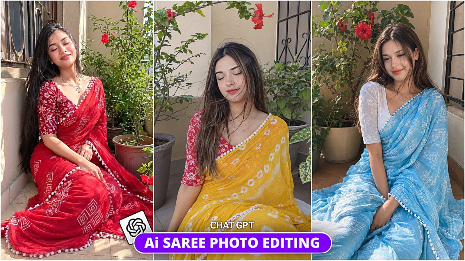 Trending Ai Saree Photo Editing Prompt | Instagram Viral ChatGPT Photo ...